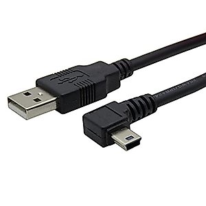 Dash Cam Cable 90 Degree Mini-B Charger Cord Data Sync Charging Adapter Compatible with Old Shark G16 Dash cam,VAVA Dash cam,rexing v1 gen3,Vizomaoi Dash cam,70mai Dash cam pro,Apeman C450A