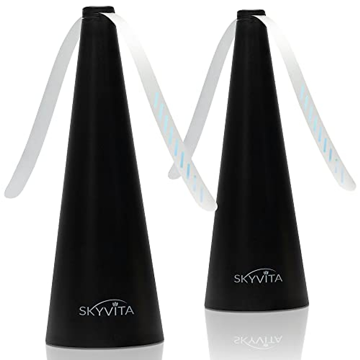 SkyVita Fly Fan For Tables, Indoor Outdoor Bug Fan Great For Restaurants, Picnics, BBQ's To Keep Flies Away - Portable Fly Fan for Outdoor Tables (2 Pack)