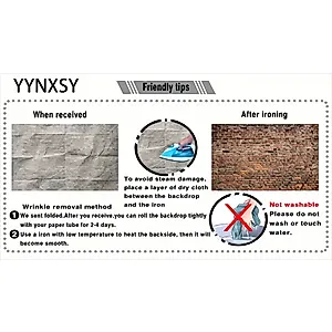 YYNXSY 7X5FT Brick Wall Background Primary Color Brick Background Large Fabric Brick Photo Background Baby Shower Birthday Party Wedding Graduation Home Decoration Photo Booth Prop Banner YY-7