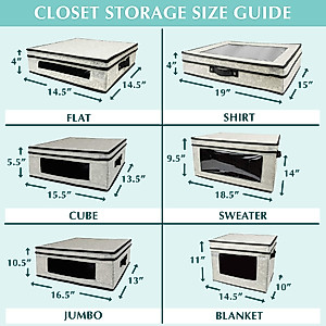 DII Breathable Closet Storage Organizer, Cube, Gray