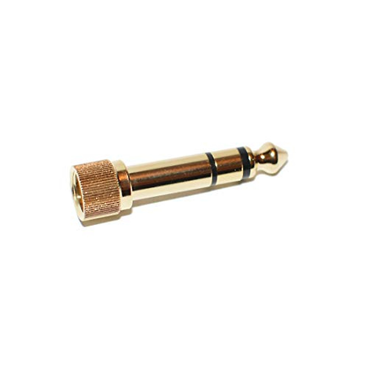 Locking 1/8" - 1/4" Screw on Headphone Adapter for Shure, Sennheiser, AKG, and Other Professional Headphones