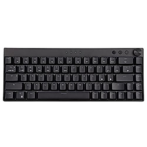Garsentx Mechanical Gaming Keyboard with 2.4Gzh/BT/USB C Connection, 68 Keys Ergonomic Compact PC Wireless Keyboard with Hot Key RGB Backlit Light for Gaming Office (Red Shaft)