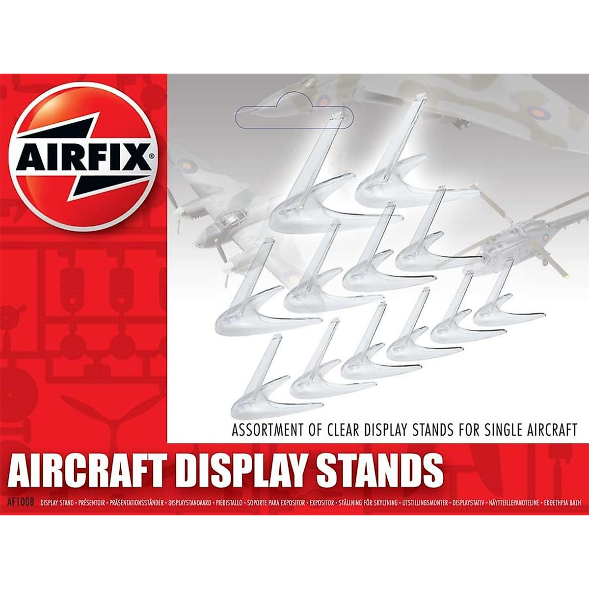 Airfix AF1008 Assortment of Small Aircraft Display Stands Model Building Kit