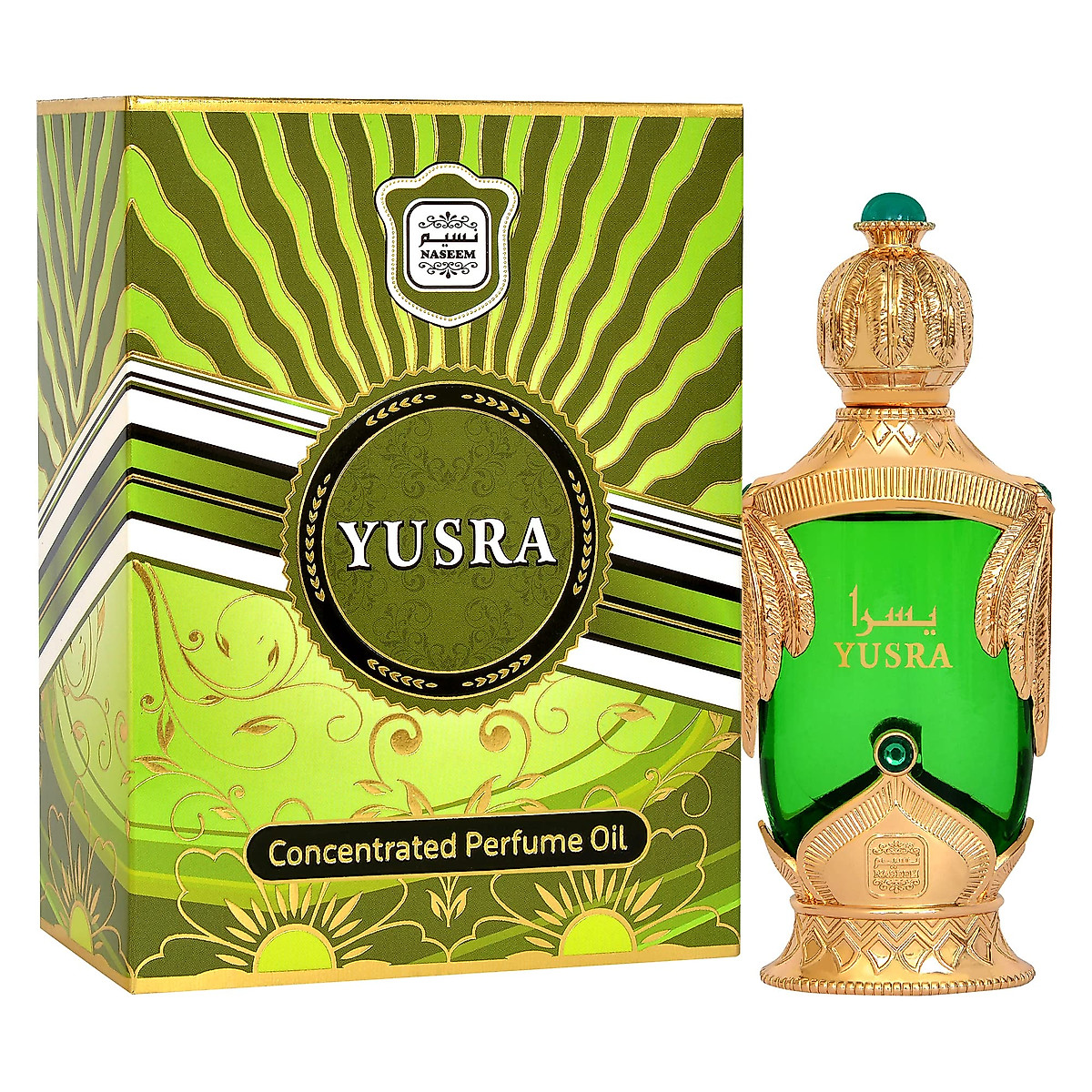 NASEEM Yusra Concentrated Perfume Oil Alcohol Free - Spicy & Aromatic Perfume - Long Lasting Arabian Perfume Oil for Men & Women 0.67 Fl Oz