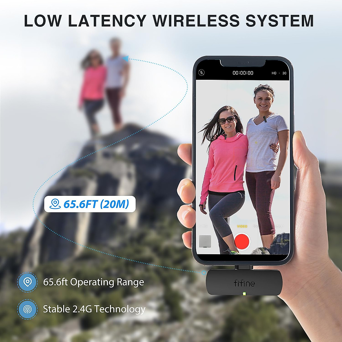 FIFINE Wireless Lavalier System with 2 Microphones, Lapel Mic Clear Sound for YouTube Video Interview Vlog, Dual Mini Mic with Type C Receiver for Android Phone/Tablet/Iphone15(USB C) Laptop-M8