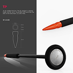 MDF Instruments Queen Square Neurological Reflex Hammer with Pointed tip for Superficial responses with MDF LUMiNiX Illuminator Medical Professional Diagnostic Penlight