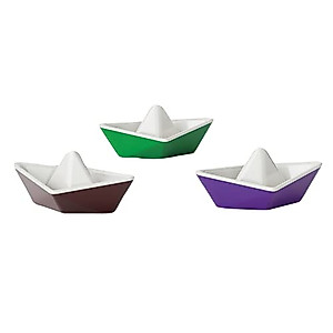 PlayMonster Kid O Color-Changing Origami Boats Bath Toy Set , Blue, Pink, Green