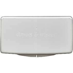 Diapees & Wipees Laminated Bag w/Wipes Case - Cherry Medallion