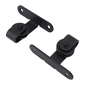 Barn Door Hardware Kit Sliding Door Kit Strong Load Bearing Mini Sliding Door Track Roller Kit Door Track Hardware Closet Track for Single Wooden Door Interior Doors