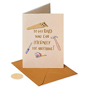 Papyrus Funny Birthday Card for Dad (Broke Everything)
