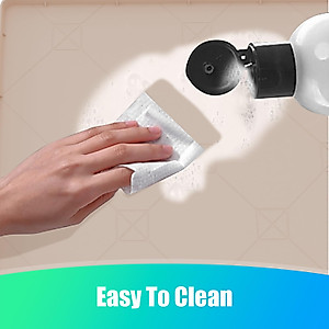 Under Sink Mats for Kitchen Waterproof, 34" × 22" Silicone Under Sink Liner Drip Tray, Cabinet Protector Mat for Drips, Leaks, Spills, Fits 36'' Standard Bathroom Cabinets