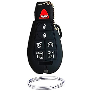 Smart Key Fob Covers Case Protector Keyless Remote Holder for Chrysler Town Country Dodge Grand Caravan Charger Challenger Durango Journey Ram Magnum Jeep M3N5WY783X 2701A-C01C 68043595AA