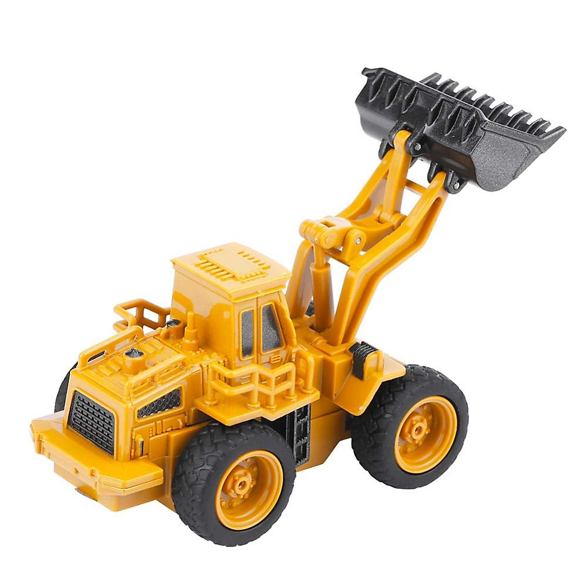 Top Race 4 Channel Mini Remote Control Front Loader Bulldozer 1:64 Scale, Mini Construction Toys Series (TR-013)