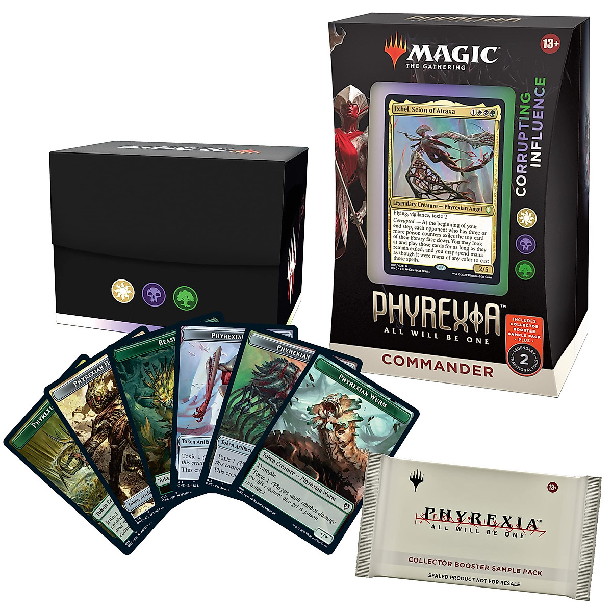 Magic: The Gathering Phyrexia: All Will Be One Commander Deck 1 + Collector Booster Sample Pack