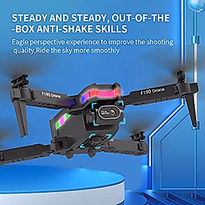 Mini Drone with Daul 4k Hd Fpv Camera Remote Control Toys Gifts with Altitude Hold Headless Mode One Key Start Speed Adjustment 2.4ghz Technology Adopted for Anti-Interference