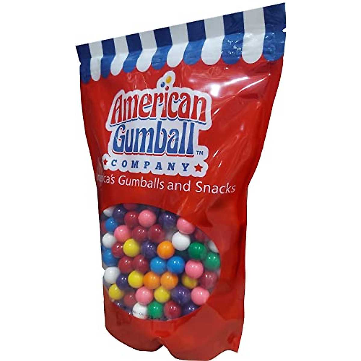 American Gumball Company Assorted Refill Gumballs 2 Pound Bag - .62 inch Small Gumballs for Gumball Machine
