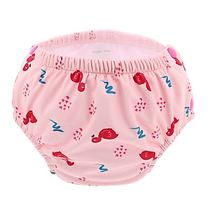 Acorn Baby Toddler Swim Diaper Size 5 and 6 Adjustable - Pink Flamingo Swimmers Reusable Toddler Swimming Diaper