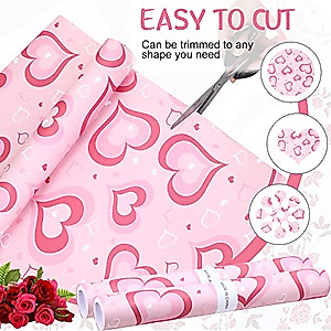 12 Sheets Valentine's Day Heart Drawer Liners for Dresser Scented Drawer Liners Drawer Paper Liner Non-Adhesive Scented Liners for Drawers Fragrant 15.7 x 22.8 in for Shelf Closet Bedroom