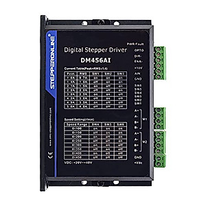 STEPPERONLINE Stepper Motor Controller 2 Channels 1.0-5.6A 20-40VDC Speed Adjustable
