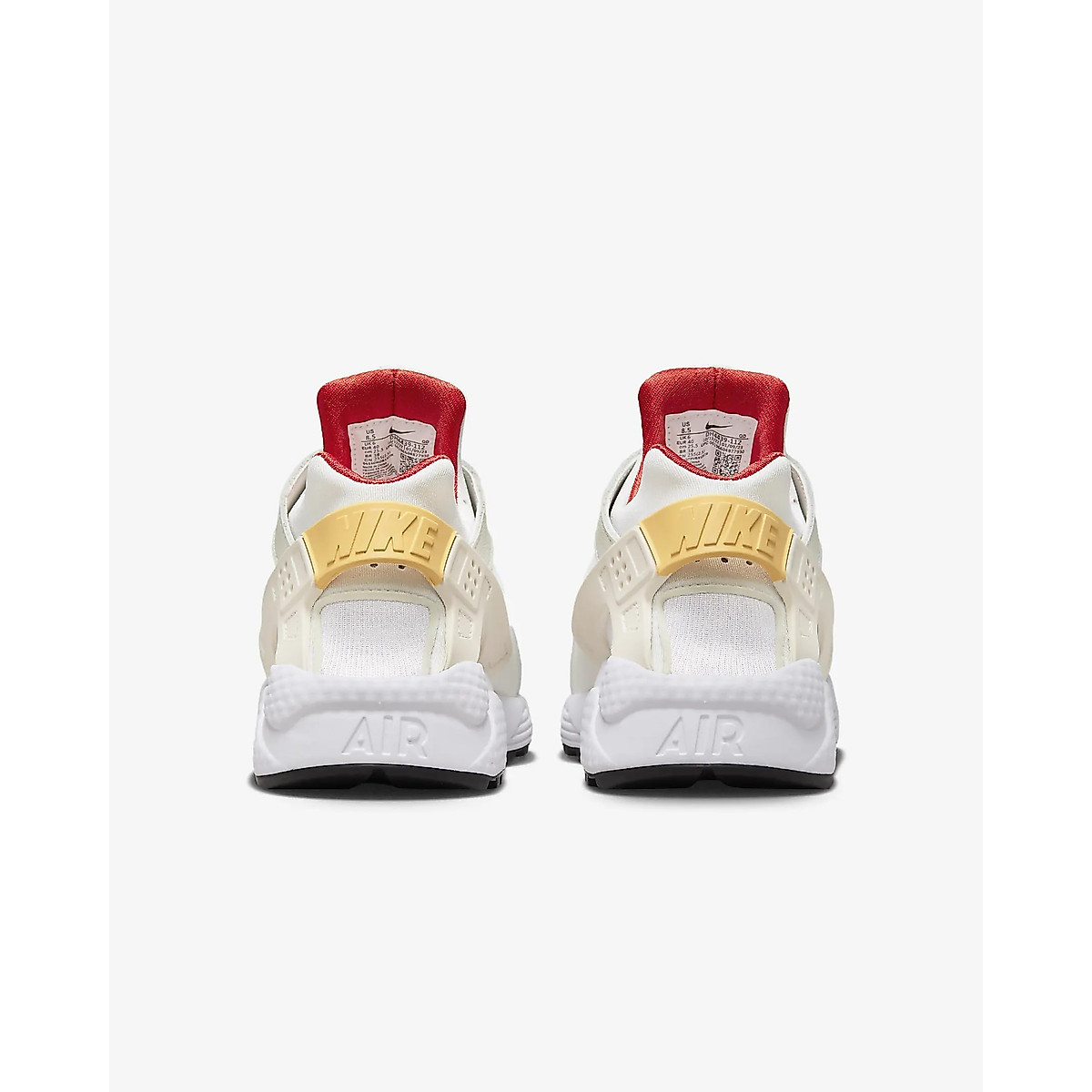 Women's AIR Huarache - Size 7 US - White/Green Topaz Gold