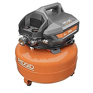 Ridgid ZROF60150HA 6 Gal. Portable Electric Pancake Compressor (Renewed)