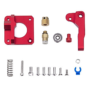 LONGER 3D 0.4mm Red Metal Extruder Aluminum for 1.75mm Filament Suit for LK1 / LK4 / LK4 Pro / LK5 Pro, Also Supporting Other 3D Printers