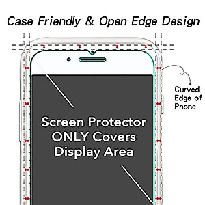 KATIN [2-Pack] Screen Protector for iPhone SE 3, SE 2022, iPhone SE 2, SE 2020 4.7-Inch Tempered Glass, Anti Scratch, 9H Hardness, Case Friendly