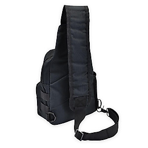 TORCH EDC Gear Chest Bag Urban Water Resistant MOLLE Shoulder Sling Daypack Black