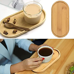 2PCS Small Wood Tray，Bamboo Tray，Wood Tray，Wood Bathroom Tray，Wooden soap Tray，Bathroom Counter Tray，Bamboo soap Dish，Kitchen soap Tray