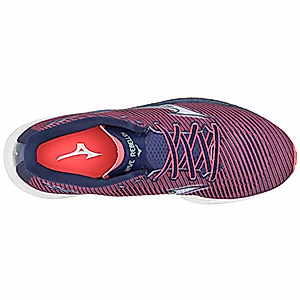 Mizuno Women's Wave Rebellion Running Shoe, Diva Pink-Indigo White, 8