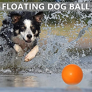 KAIKER Dog Balls Indestructible,Solid Rubber Bouncy for Dogs Aggressive Chewers Large Breed,Non-Toxic&Floating&High Elasticity,Durable Fetch Ball Medium to Chew,Play and Training.