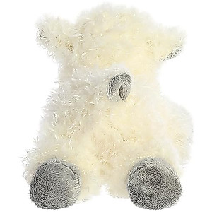 Aurora® Adorable Mini Flopsie™ Black Face Sheep Stuffed Animal - Playful Ease - Timeless Companions - White 8 Inches