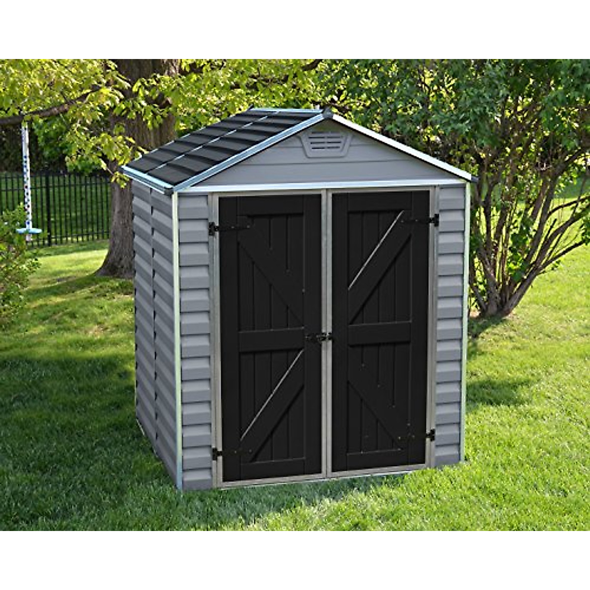 Palram - Canopia SkyLight 6' x 5' Storage Shed - Gray