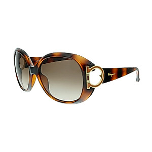 Salvatore Ferragamo Salvatore Ferragamo Women's Sunglasses Sf668s, Brown, 57