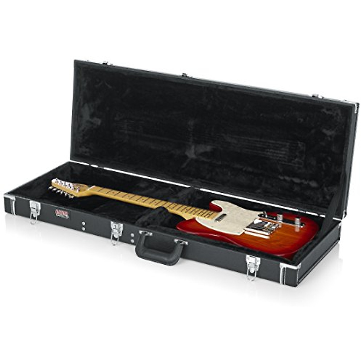 Gator Cases Deluxe Wood Case for Electric Guitars (GW-ELECTRIC),Black