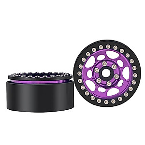 4PCS Metal 1.9" Beadlock Wheel Rims for 1/10 Scale Rc Crawler Traxxas TRX-4 Axial Scx10 II D90 Tamiya CC01 D110