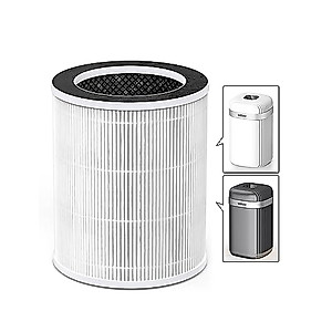 WELOV P100 / P100 Pro Air Purifier Replacement Filter, 3-in-1 H13 True HEPA and High-Efficiency Activated Carbon Filter for Pet Dander Hair Pollen Dust Mite Smoke Kitchen Odor