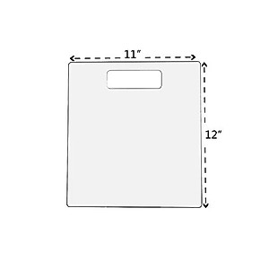 NAHANCO FB1303 Acrylic Shirt Folding Board, 11" Width x 12" Length, Clear
