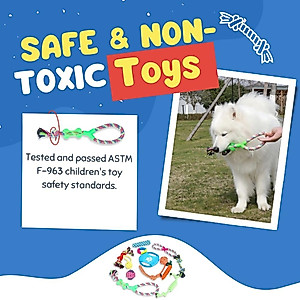 Dog Toys for Aggressive Chewers Keep Your Pet Busy Indestructible Tough Dog Toys with 12 Pieces Interactive Dog Rope Toys for Playing Teething Chew Toys for Boredom
