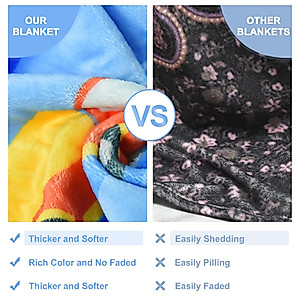 BOOPBEEP Construction Toddler Blanket for Boys Girls Lightweight Baby Kids Blanket Cute Soft Small Truck Car Blankets Comfy Fleece Flannel Plush Blue Throw Blankets Gifts 40x50