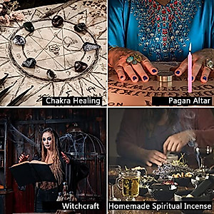 Witchcraft Supplies Box for Wiccan Spells , 49 Pack Witchcraft Starter Kit, Spell Candles&Crystals&Dried Herbs for Beginners Experienced Witches Pagan Spell-Versatile Tools Gifts Packaging