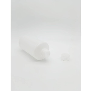 Moonetto 12 Pack 16oz Narrow Mouth Round Plastic Bottles Containers, 500ml HDPE Bottles with PP Caps