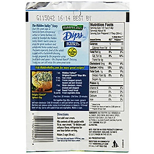 Hidden Valley the Original Ranch Dip Mix, 1 Ounce Packet (Pack of 3)