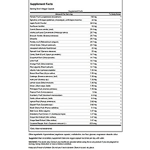 Swanson Fruit & Vegetable Blend - Natural Blend of Over 25 Fruits and Veggies Delivering Essential Nutrients - Powerful Green Foods Veggie Supplement - (60 Veggie Capsules) 2 Pack