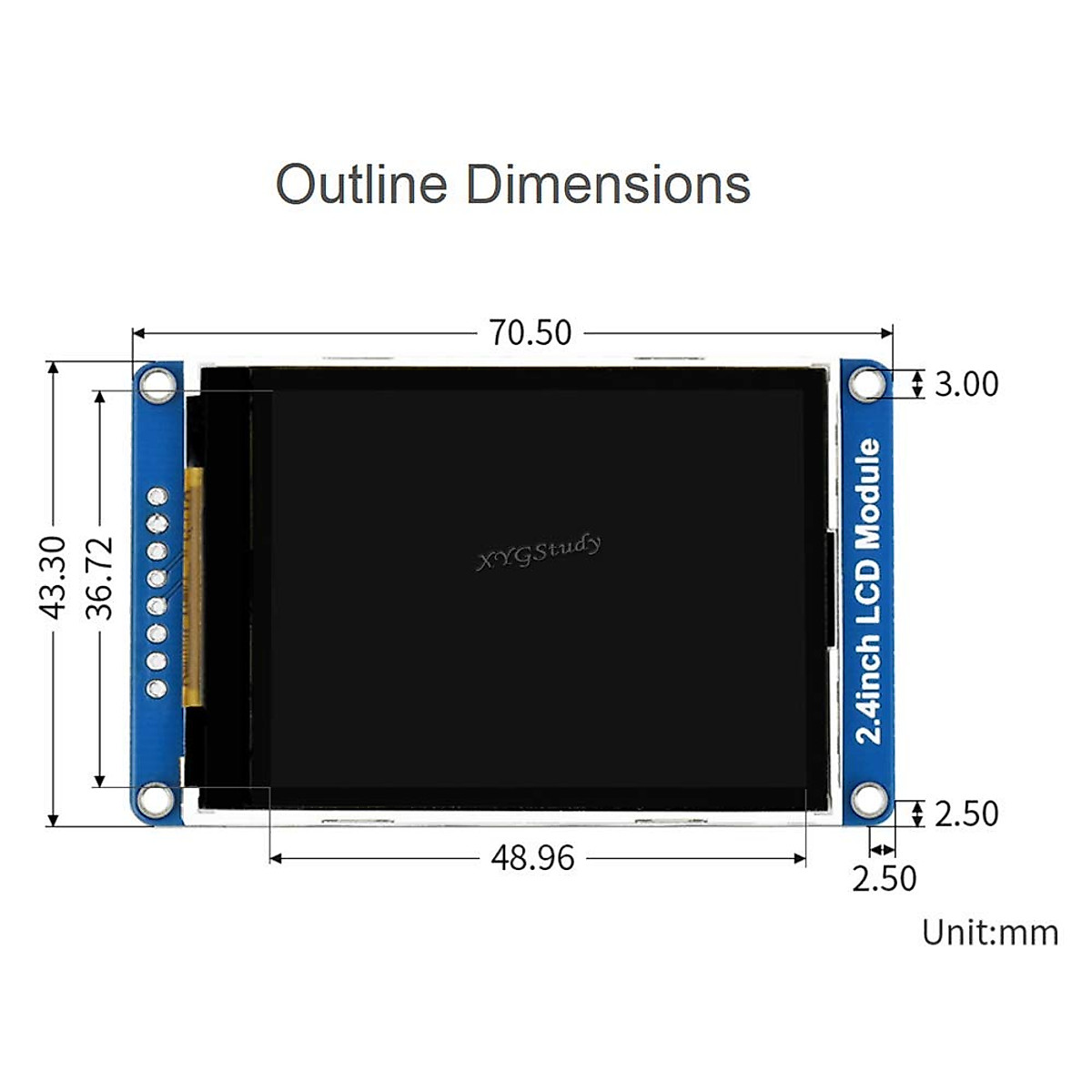 2.4inch LCD Screen Display Module 240×320 Resolution SPI Interface for Raspberry Pi VisionFive 2 STM32 @XYGStudy
