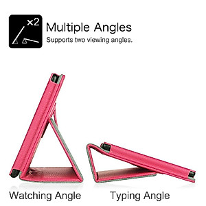 elitegadget Case for Onn 11" Tablet Pro (2023 Model 100110027) - Magnetic Slim Lightweight Folio PU Leather Folding Stand Cover Case for Onn 11 inch pro Tablet + 1 Random Stylus (Hot Pink)