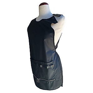 Ladybird Line Waterproof Cobbler Apron Hair Resistant with Zippered Bottoms Ideal for Hair Stylists & Pet Groomers