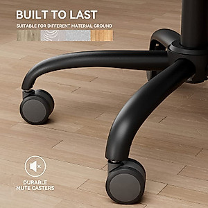 NOBLEWELL Office Chair Ergonomic Office Chair High Back Mesh Computer Chair with Lumbar Support Adjustable Armrest, Backrest and Headrest