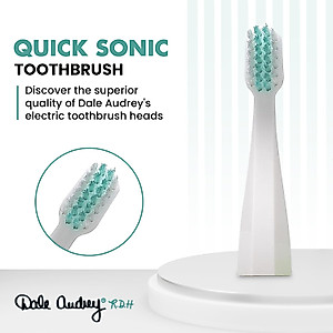 Dale Audrey Ayurvedic Quick Sonic Toothbrush Head Replacement for Adults | DailyClean Toothbrush | (2 Count)