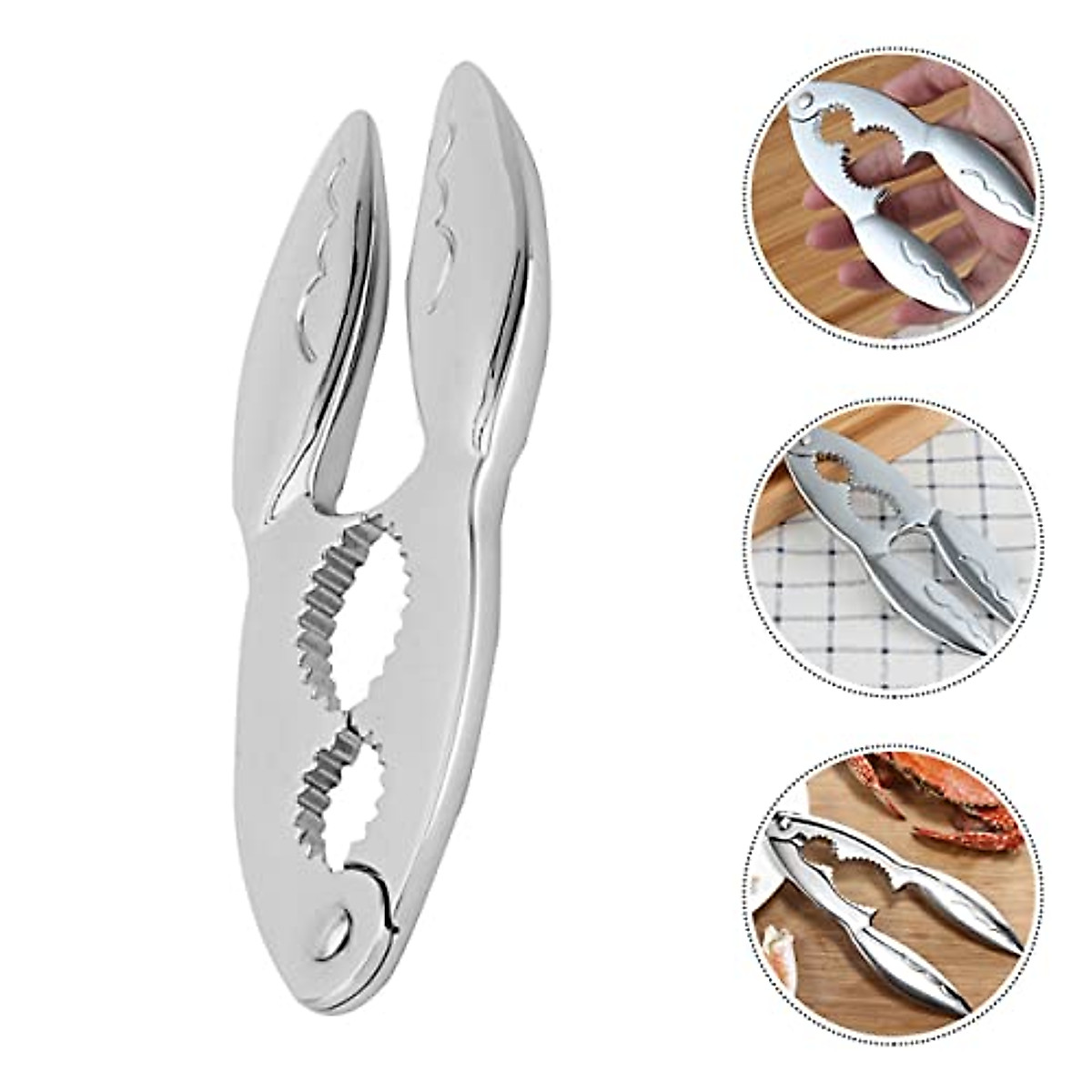 BESTonZON Pecan Cookies Nutcracker Tool of 2 Crab Leg Crackers metal walnut opener chestnut opener nut funnel Tools Lobster Crackers Pecan Cookies Nutcracker Tool